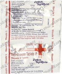 Mexate 5 MG Tablet (4): Uses, Side Effects, Price & Dosage | PharmEasy