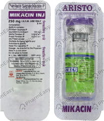 Mikacin 250 MG Injection (2): Uses, Side Effects, Price & Dosage ...