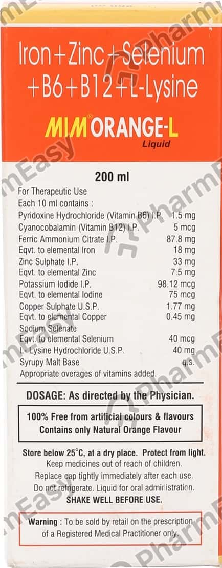 Buy Mimorange L Orange Flavour Syrup 200ml Online at Flat 15% OFF ...