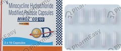 Minoz Od 100 MG Capsule (10): Uses, Side Effects, Price & Dosage ...