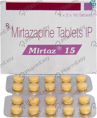 Mirtaz 15 MG Tablet (10): Uses, Side Effects, Price & Dosage | PharmEasy