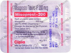 Misoprost 200 MCG Tablet (4): Uses, Side Effects, Price & Dosage ...