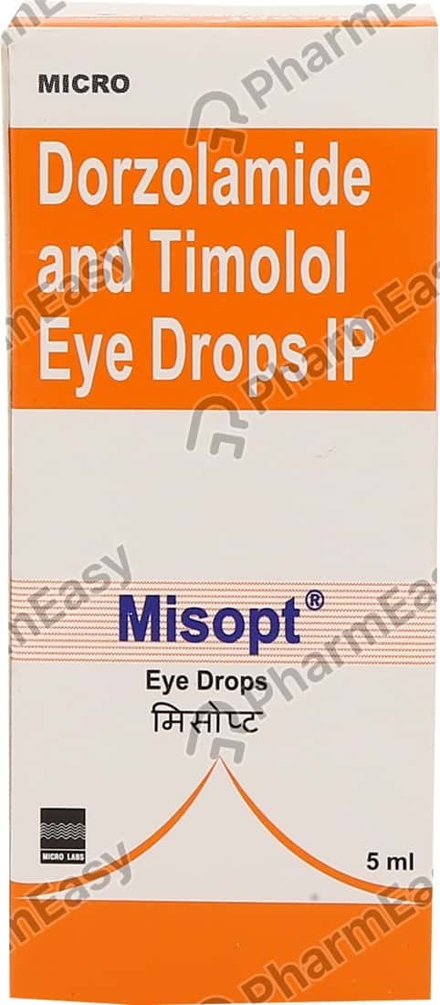 Misopt Bottle Of 5ml Eye Drops: Uses, Side Effects, Price & Dosage ...