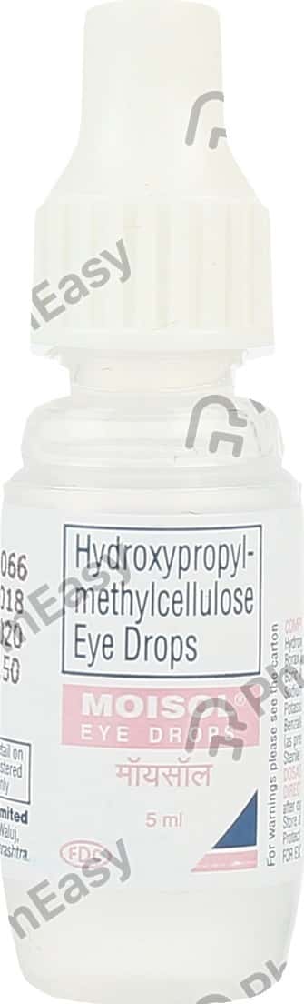 Moisol 0.7 %W/V Eye Drop (5): Uses, Side Effects, Price & Dosage ...