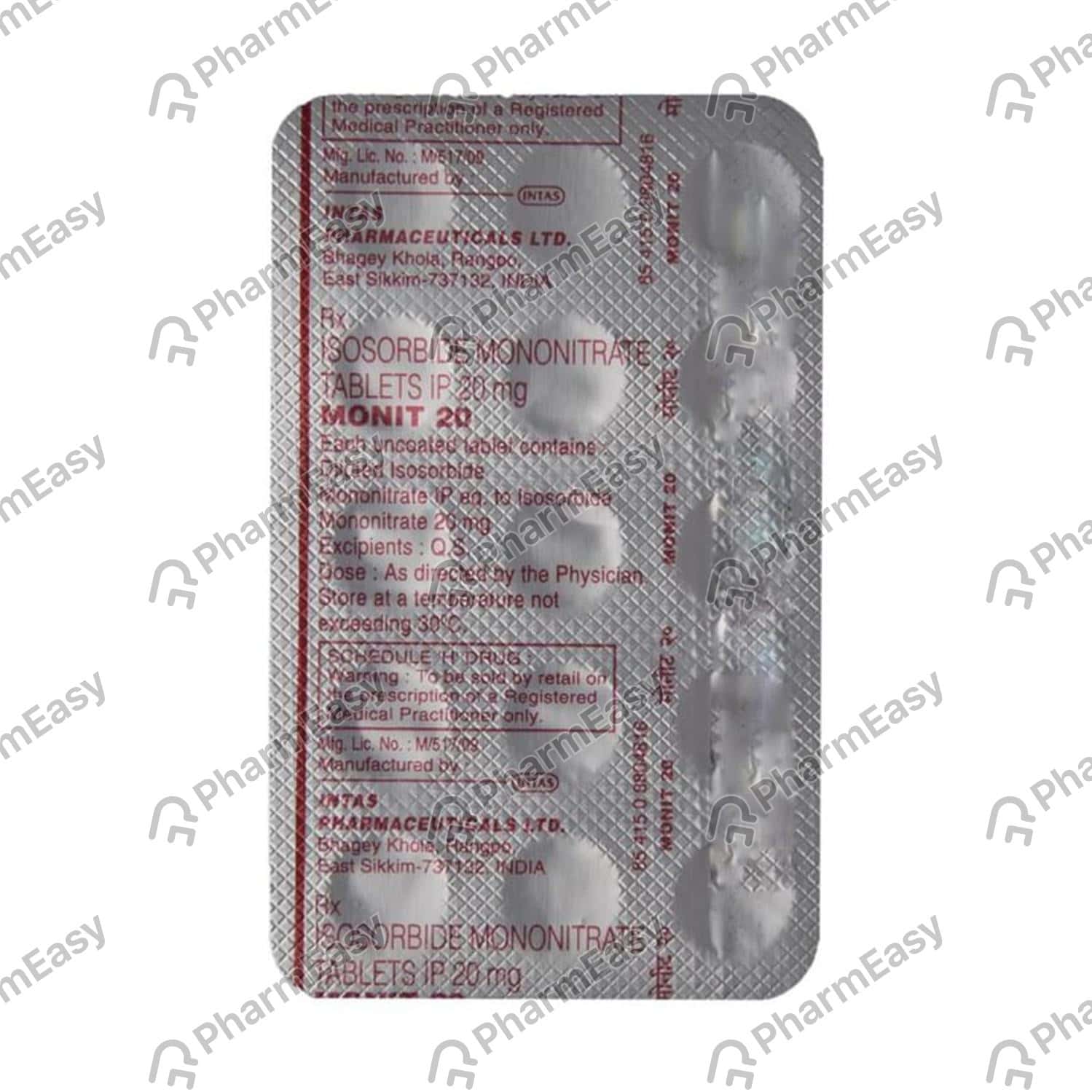 Monit 20 MG Tablet (10): Uses, Side Effects, Price & Dosage | PharmEasy