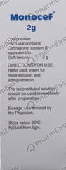 Monocef 2gm Powder For Injection: Uses, Side-effects, Price, Dosage ...