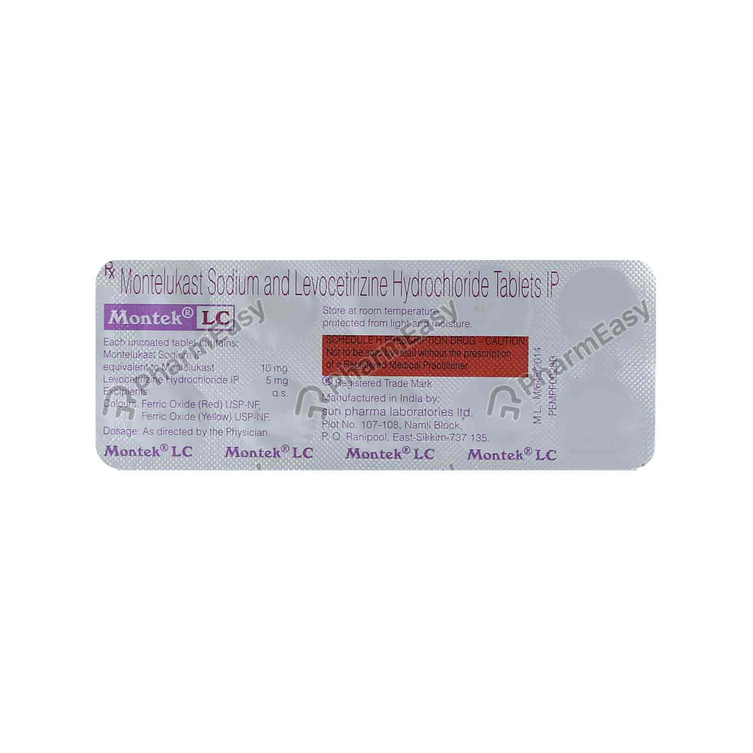 Montek Lc Tab 10'S - Uses, Side Effects, Dosage, Composition & Price ...