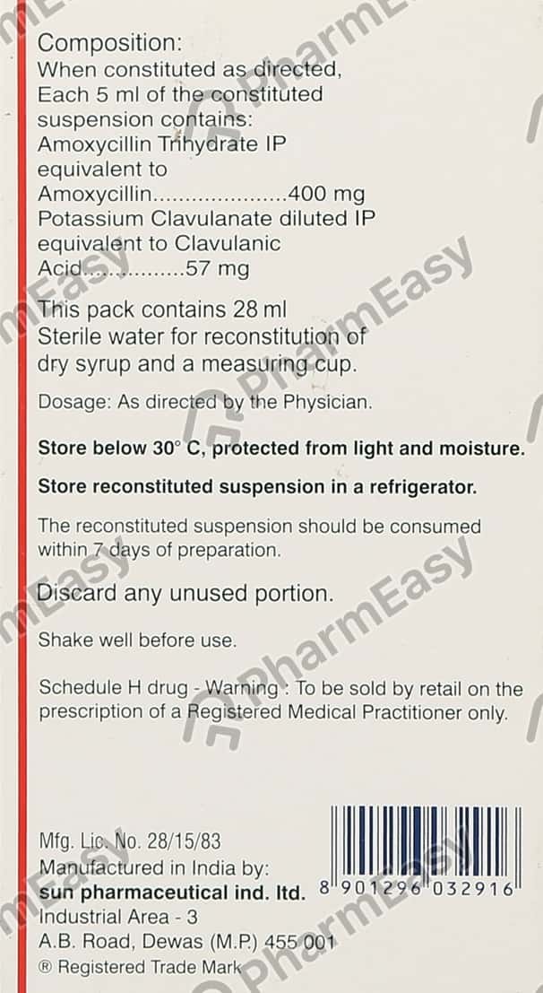 Moxclav Ds Suspension 30ml: Uses, Side Effects, Price, Dosage ...