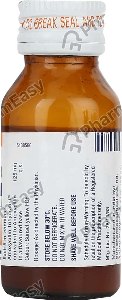 Mox 125 MG/5ML Suspension (30): Uses, Side Effects, Price & Dosage ...