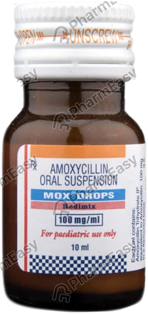 Buy Mox 100 MG/ML Oral Drop (10) Online & Save Up to 24% at PharmEasy