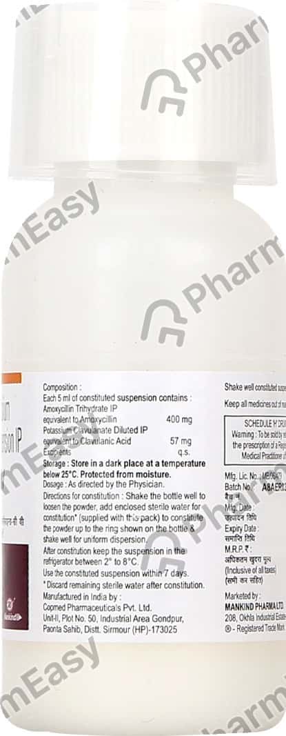 Moxikind Cv Forte Bottle Of 30ml Dry Syrup: Uses, Side Effects, Price ...