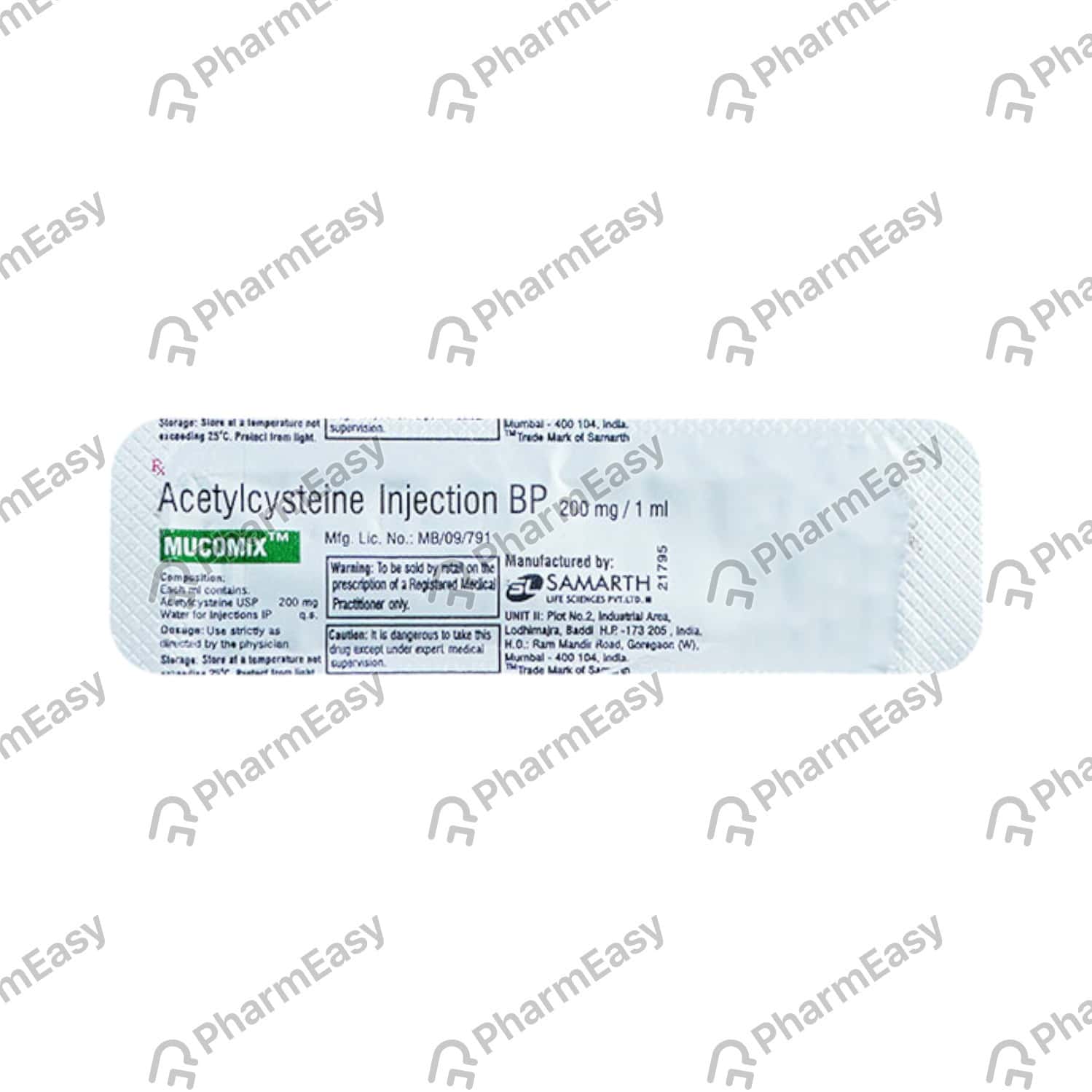 Mucomix 200 MG Injection (1): Uses, Side Effects, Price & Dosage ...