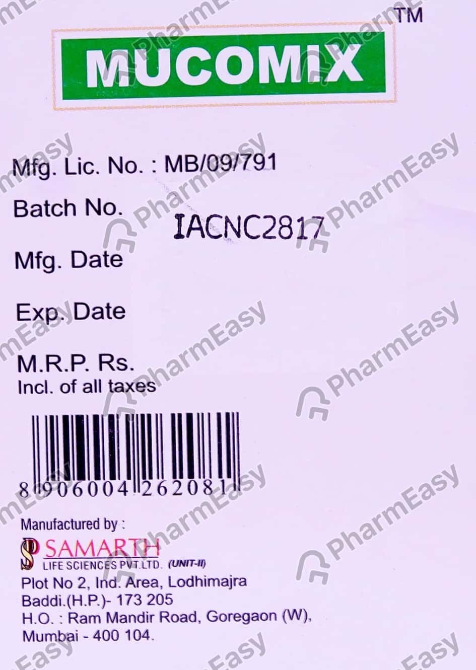 Mucomix 400 MG Injection (2): Uses, Side Effects, Price & Dosage ...