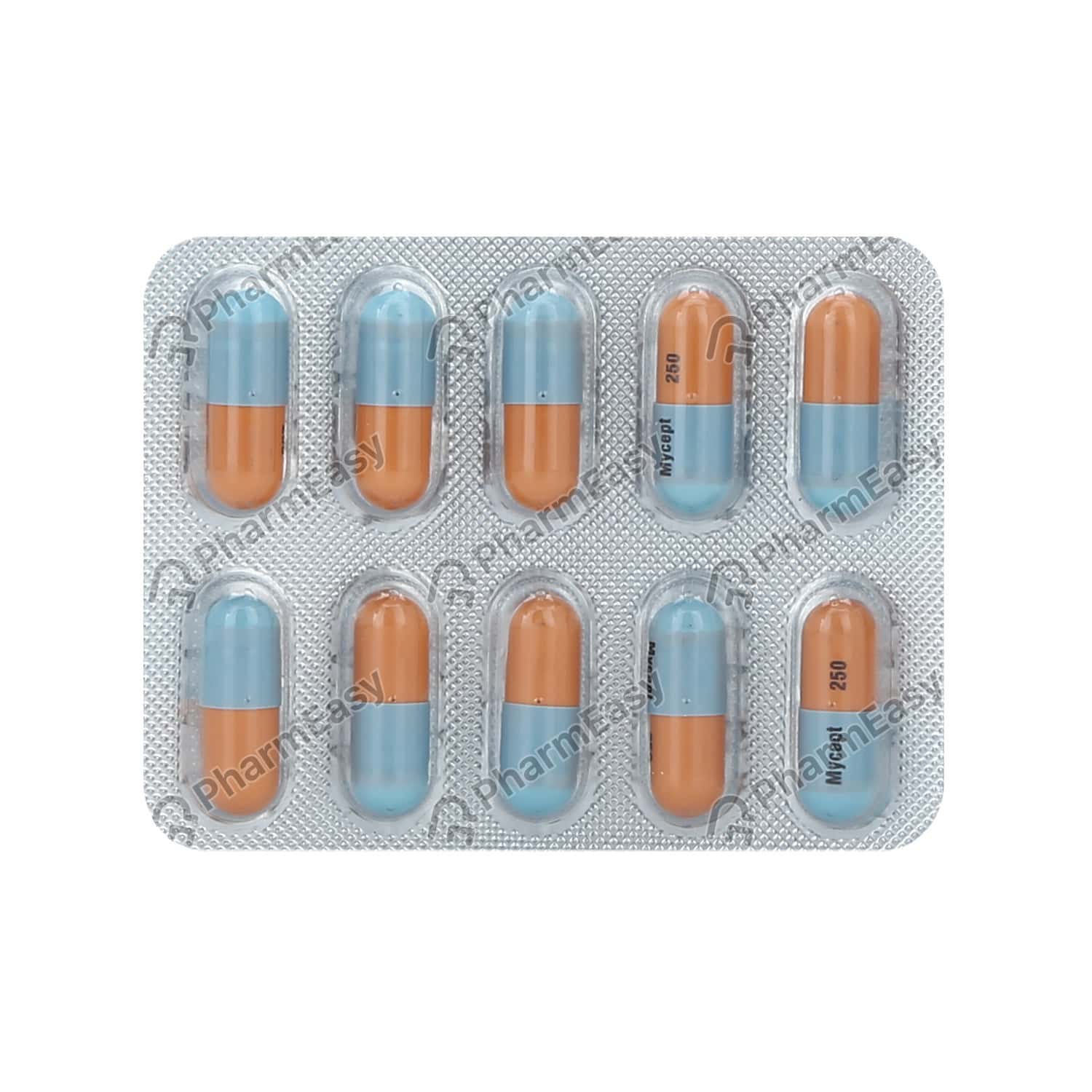 Buy Mycept 250 MG Capsule (10) Online at Flat 18% OFF* | PharmEasy