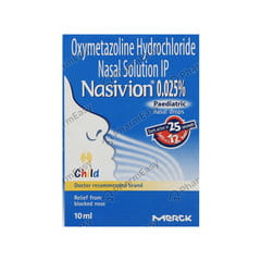 Buy Nasivion 0.025 % Nasal Drop (10) Online at Flat 18% OFF* | PharmEasy