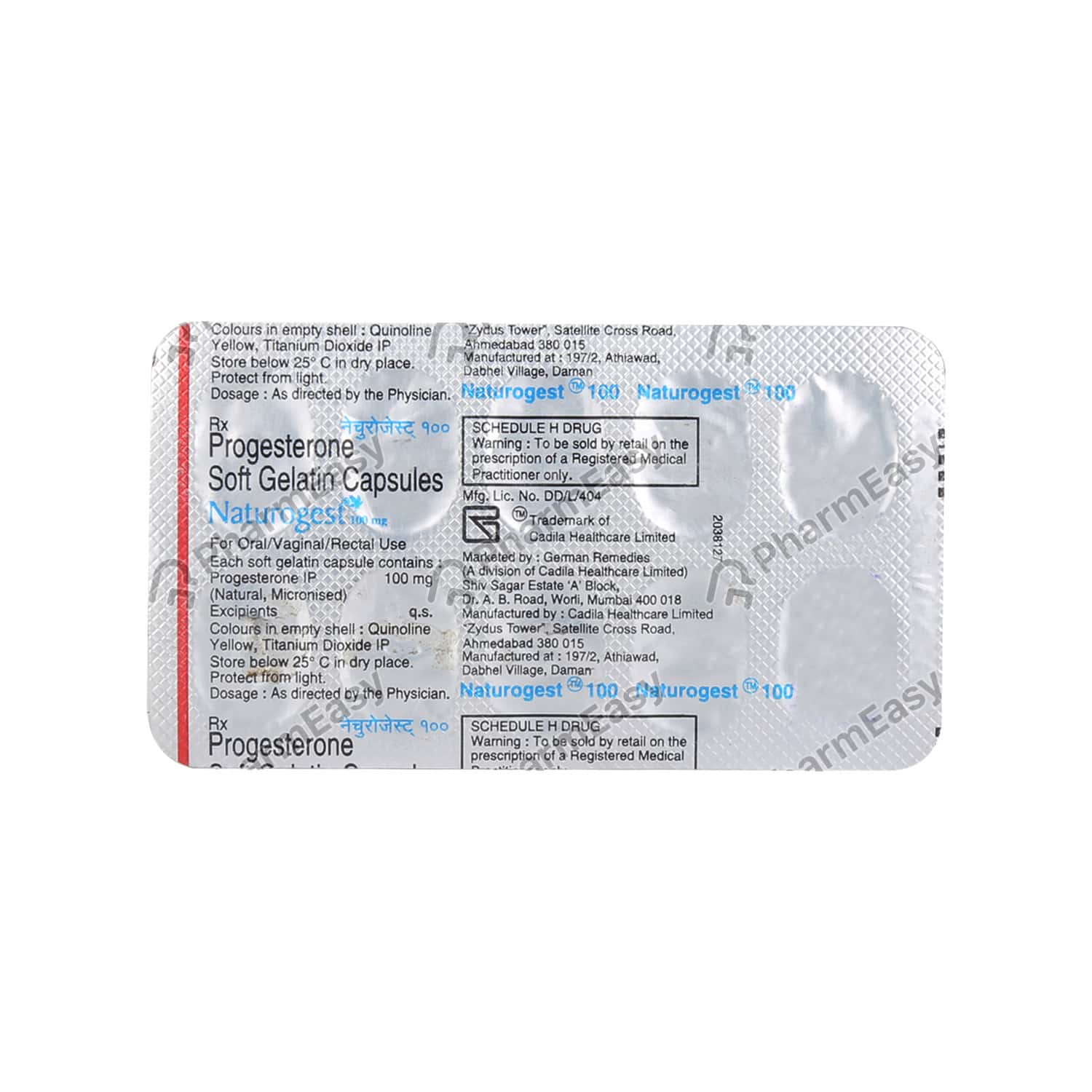 Naturogest 100 MG Capsule (10) - Uses, Side Effects, Dosage ...