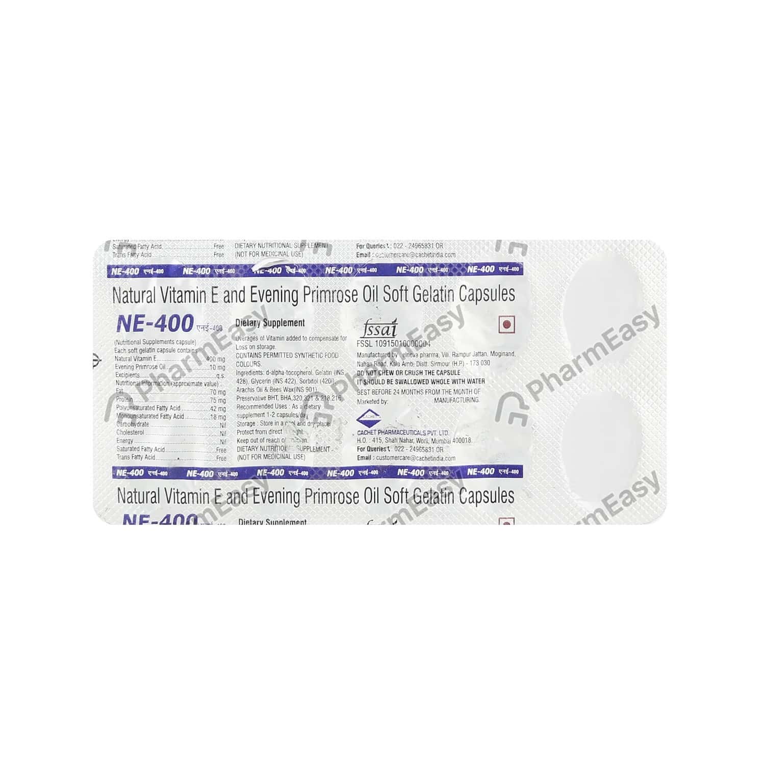 Buy Ne 400/10mg Strip Of 10 Capsules Online at Flat 18% OFF* | PharmEasy