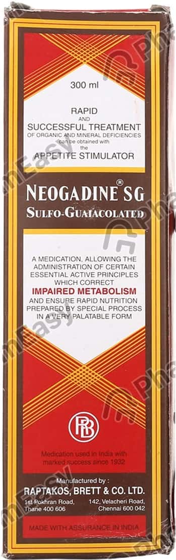 Buy Neogadine Sg Syrup 300ml Online at Flat 15% OFF | PharmEasy
