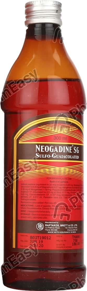 Buy Neogadine Sg Syrup 300ml Online at Flat 15% OFF | PharmEasy