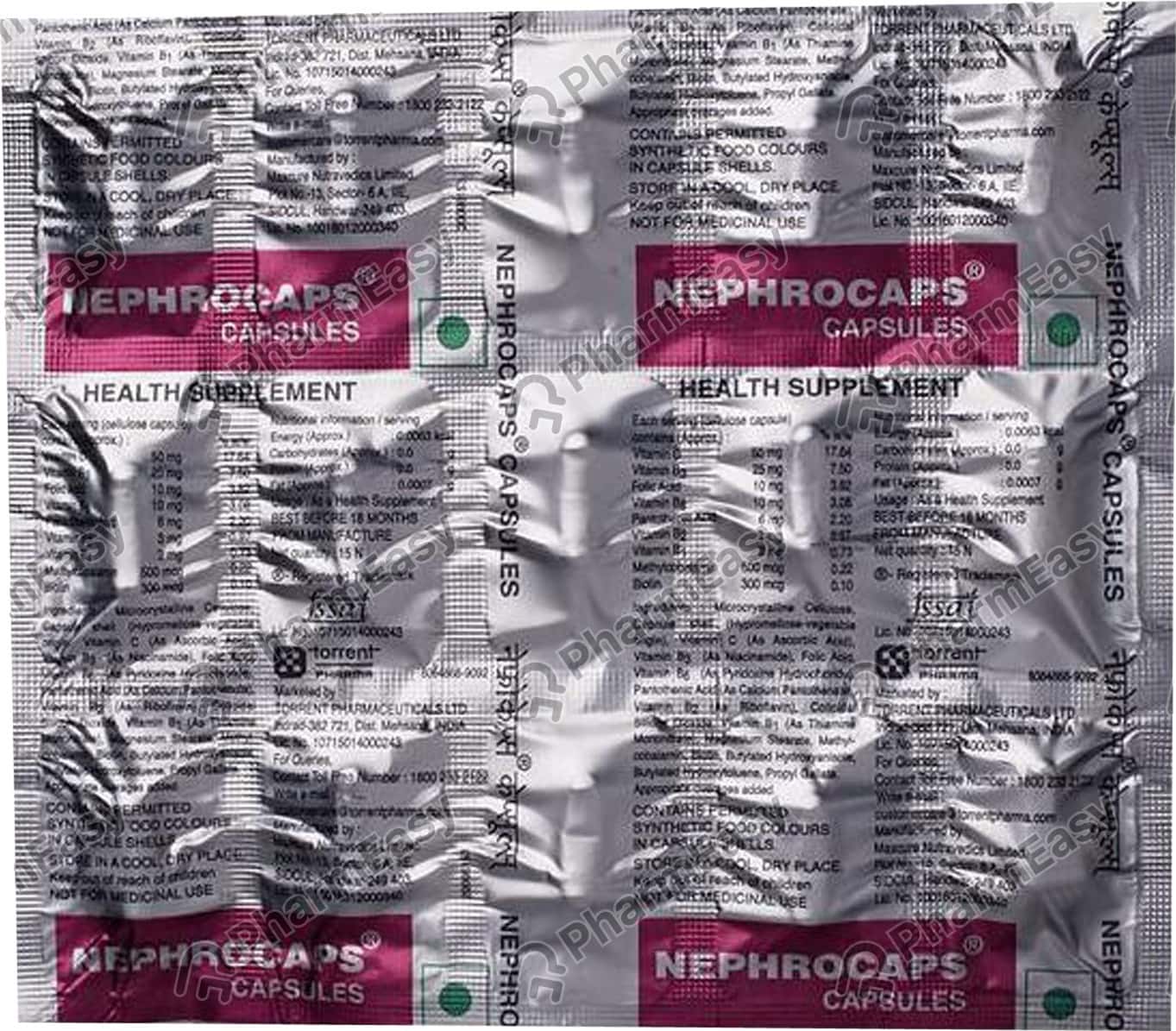 Buy Nephrocaps Strip Of 15 Capsules Online at Flat 15% OFF | PharmEasy