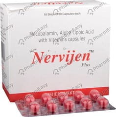 Buy Nervijen Plus Strip Of 10 Capsules Online at Flat 15% OFF | PharmEasy
