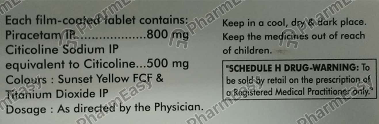 Neurocetam Plus Strip Of 10 Tablets: Uses, Side Effects, Price & Dosage ...