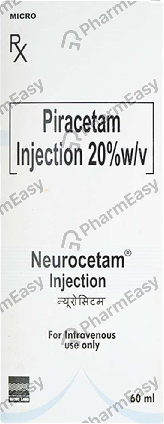 Buy Neurocetam 200 MG Injection (60) Online at Flat 15% OFF | PharmEasy