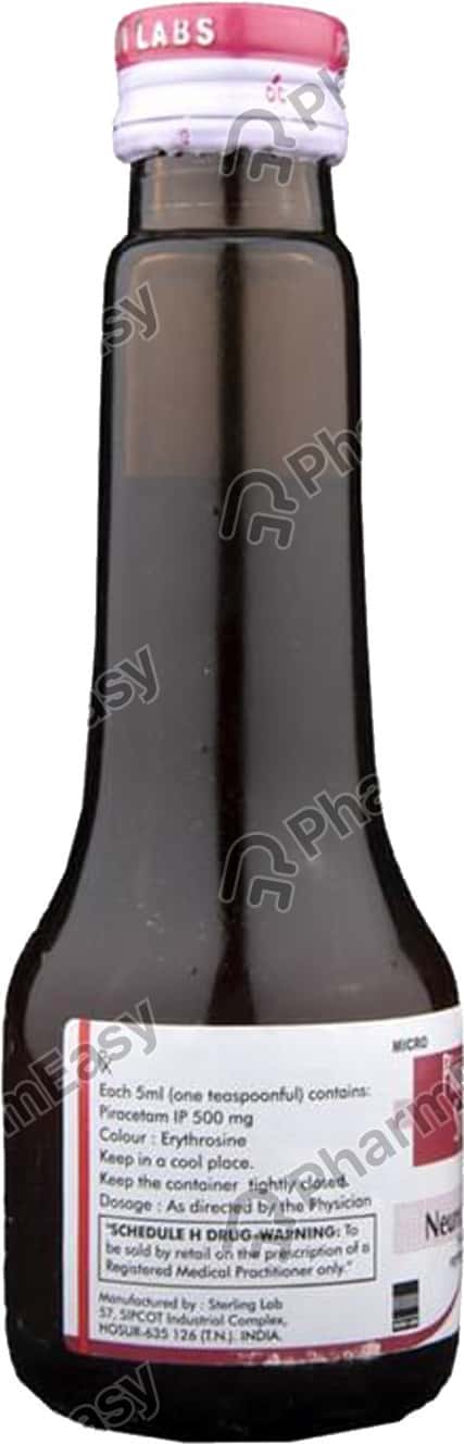 Buy Neurocetam 500 MG Syrup (100) Online at Flat 15% OFF | PharmEasy