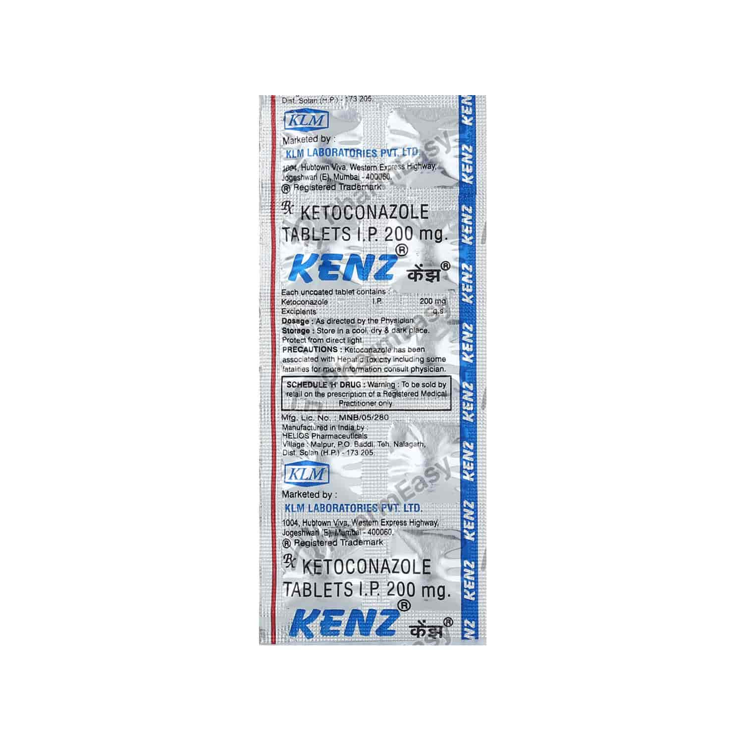 Buy Kenz 200mg Tablet Online at flat 15% off | PharmEasy