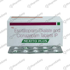 Nexito Plus Strip Of 10 Tablets: Uses, Side Effects, Price & Dosage ...