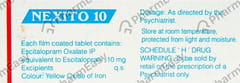 Nexito 10 MG Tablet (10): Uses, Side Effects, Price & Dosage | PharmEasy