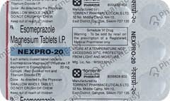 Nexpro 20 Tablet: Uses, Side-effects, Price, Dosage & More Info - PharmEasy