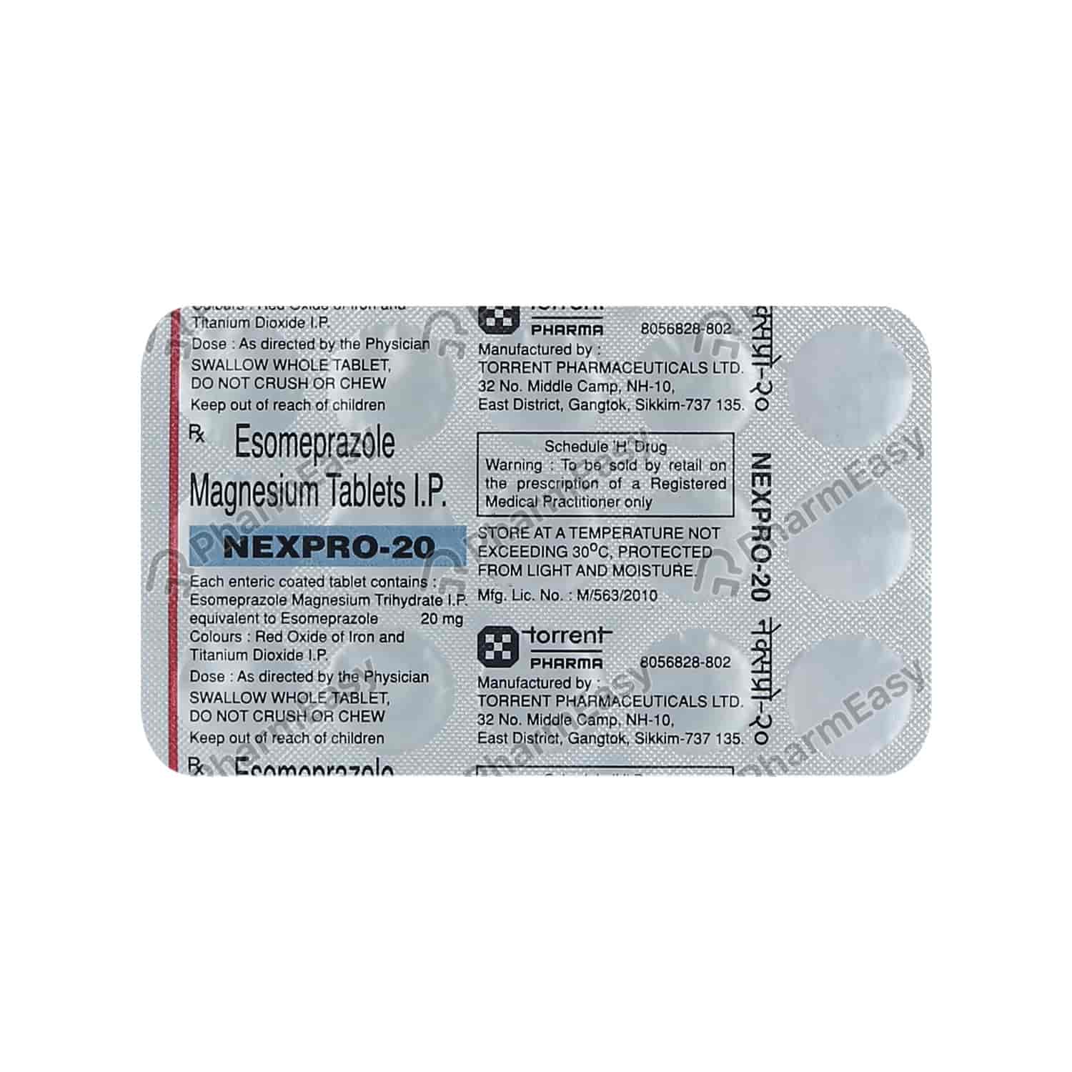 Nexpro 20mg Tab - Uses, Side Effects, Dosage, Composition & Price ...