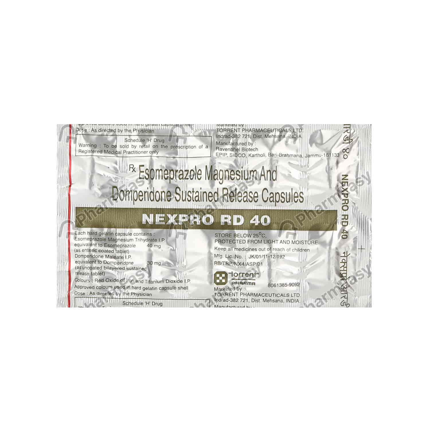 Buy Nexpro Rd 40mg Capsule Online at Flat 18% OFF* | PharmEasy