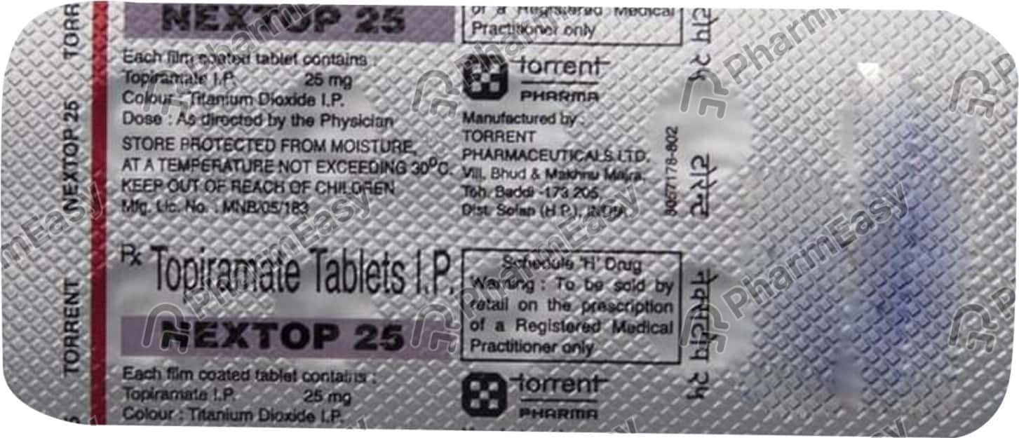 Nextop 25 MG Tablet (10): Uses, Side Effects, Price & Dosage | PharmEasy