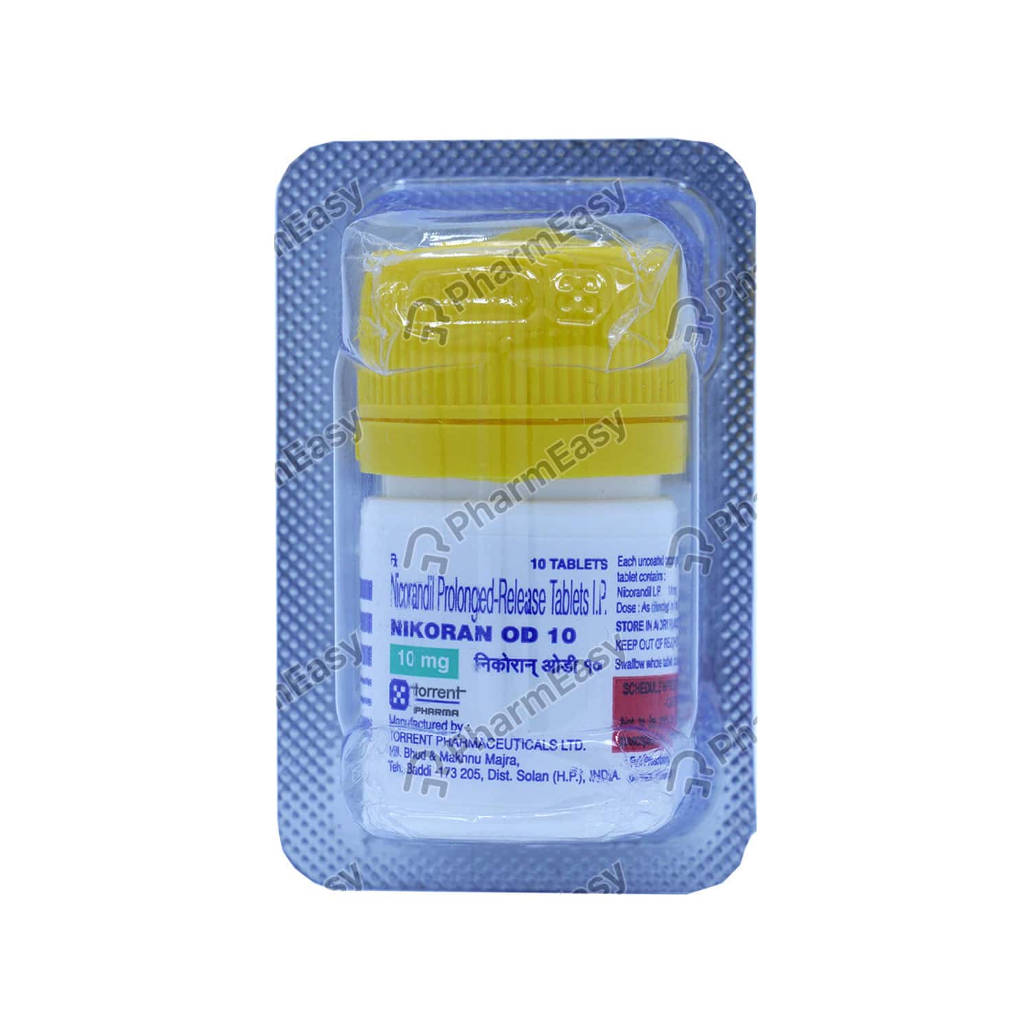 Nikoran Od 10 MG Tablet (10) - Uses, Side Effects, Dosage, Composition ...