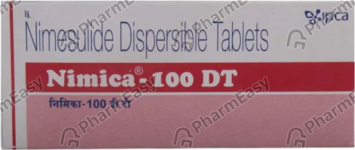 Nimica Dt 100 MG Tablet (10): Uses, Side Effects, Price & Dosage ...