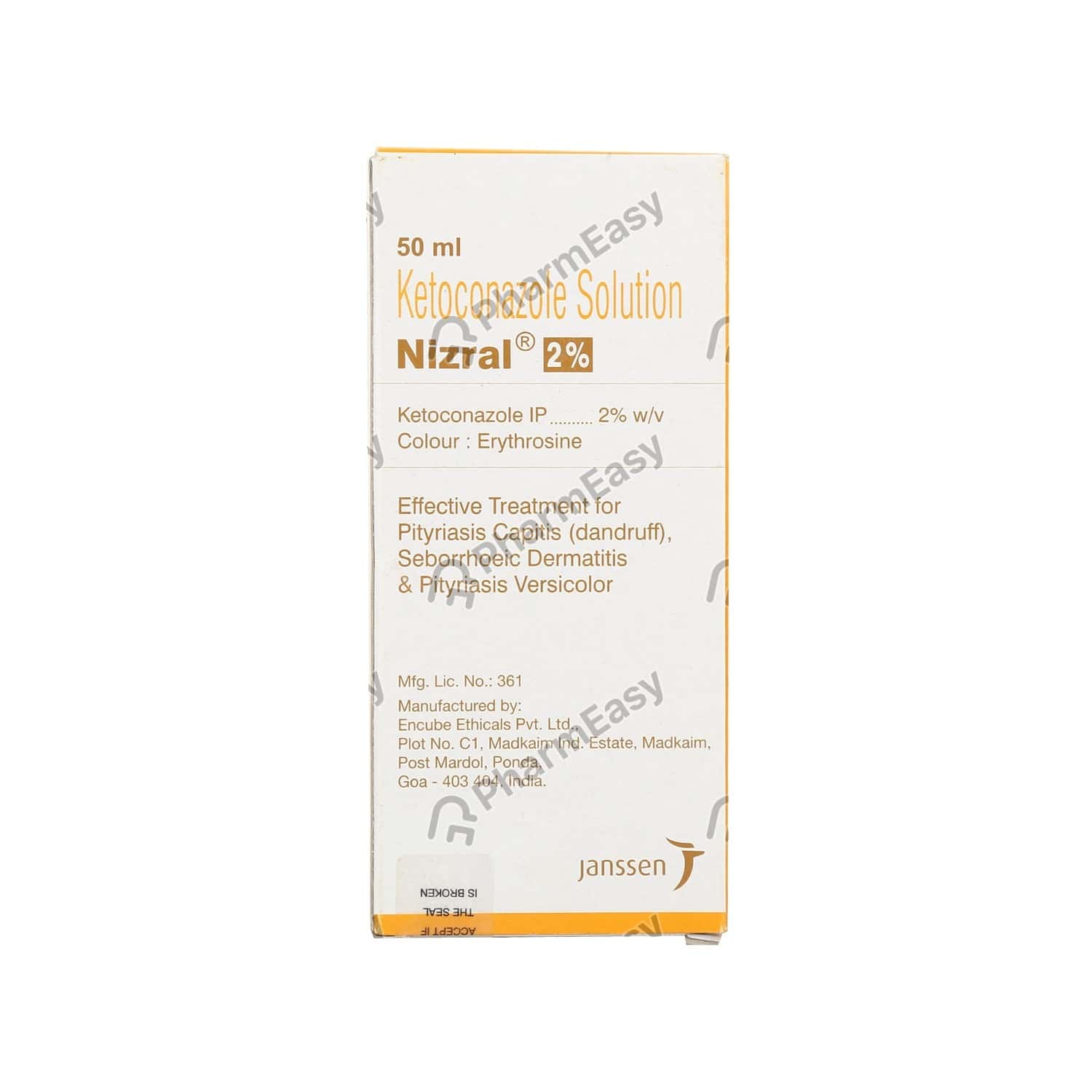 Nizral 2 %W/V Skin Solution (50) - Uses, Side Effects, Dosage ...