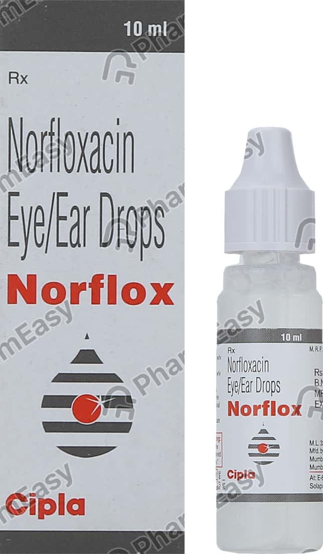 Norflox 0.3 %W/V Eye/Ear Drop (10): Uses, Side Effects, Price & Dosage ...