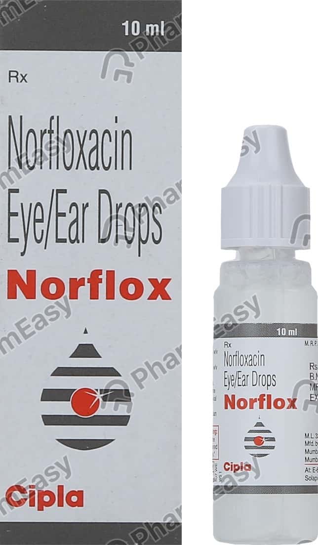 Norflox 0.3 %W/V Eye/Ear Drop (10): Uses, Side Effects, Price & Dosage ...