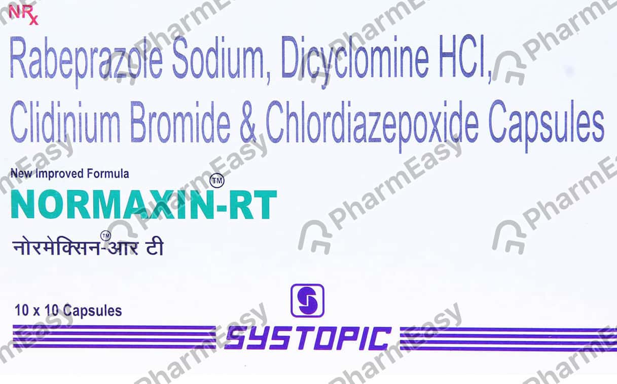 Normaxin Rt Strip Of 10 Tablets: Uses, Side Effects, Price & Dosage ...