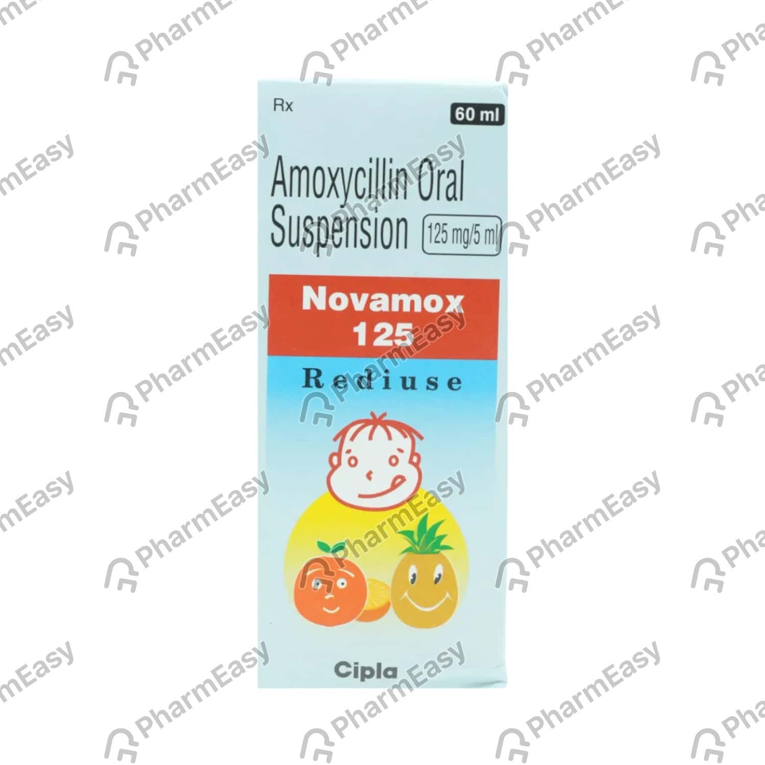 Novamox 125 MG/5ML Dry Suspension (60): Uses, Side Effects, Price ...