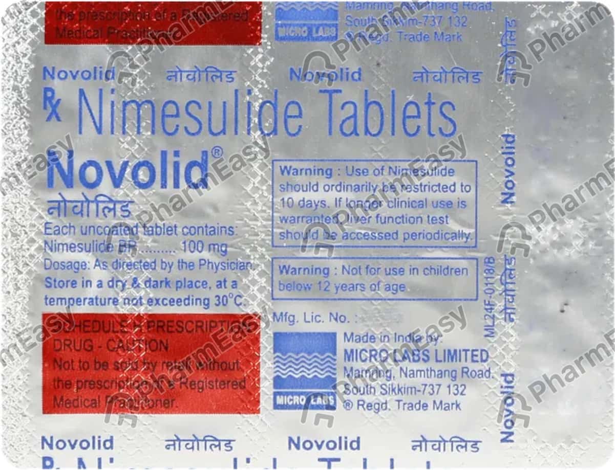 Novolid 100 MG Tablet (10): Uses, Side Effects, Price & Dosage | PharmEasy