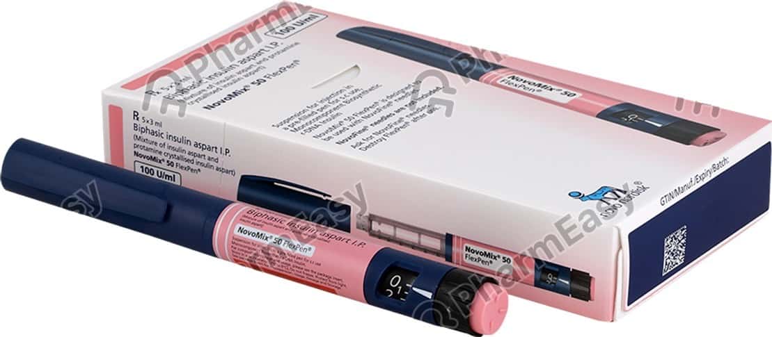 Novomix Flexpen 100 IU/ML Suspension For Injection (3): Uses, Side ...