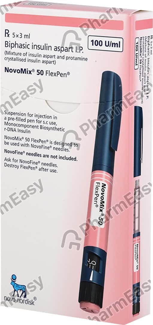 Novomix Flexpen 100 IU/ML Suspension For Injection (3): Uses, Side ...