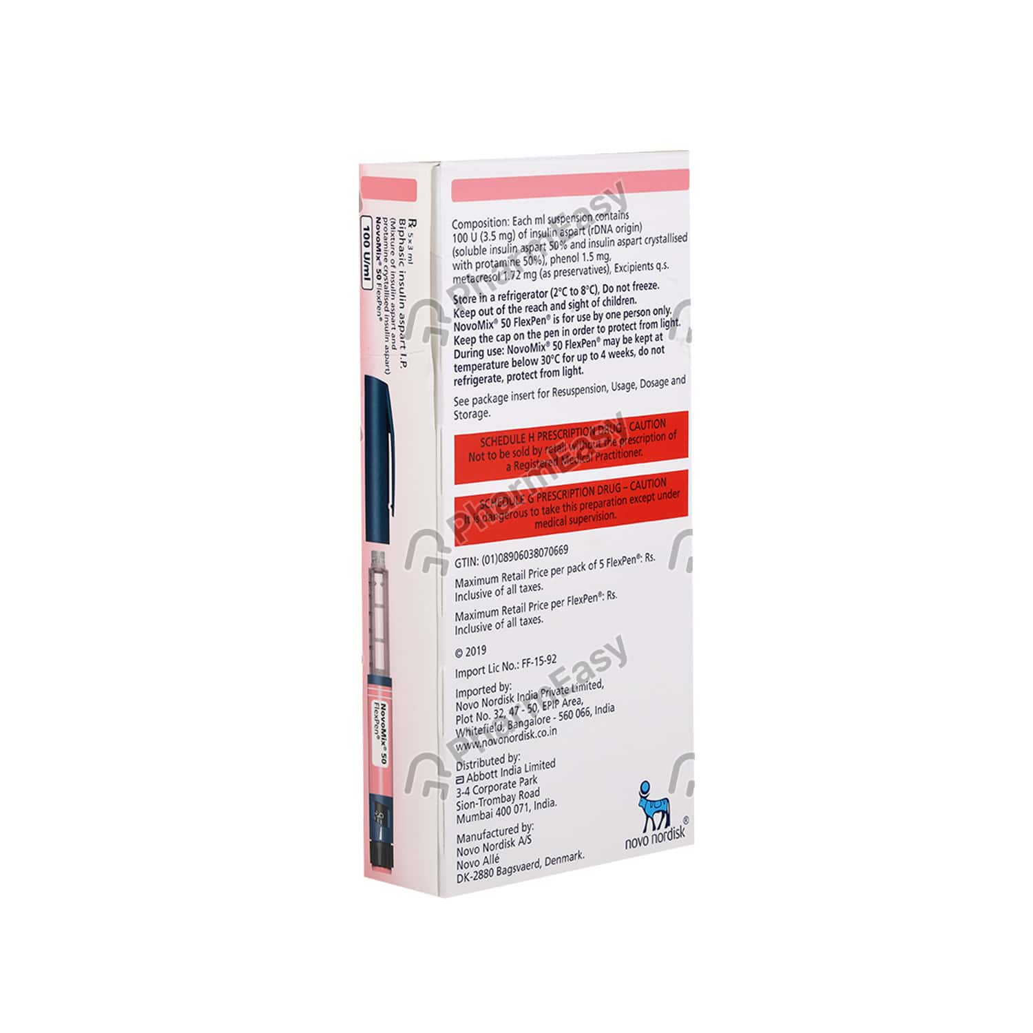 Novomix 50 Flexpen Injection 3ml - Uses, Side Effects, Dosage ...
