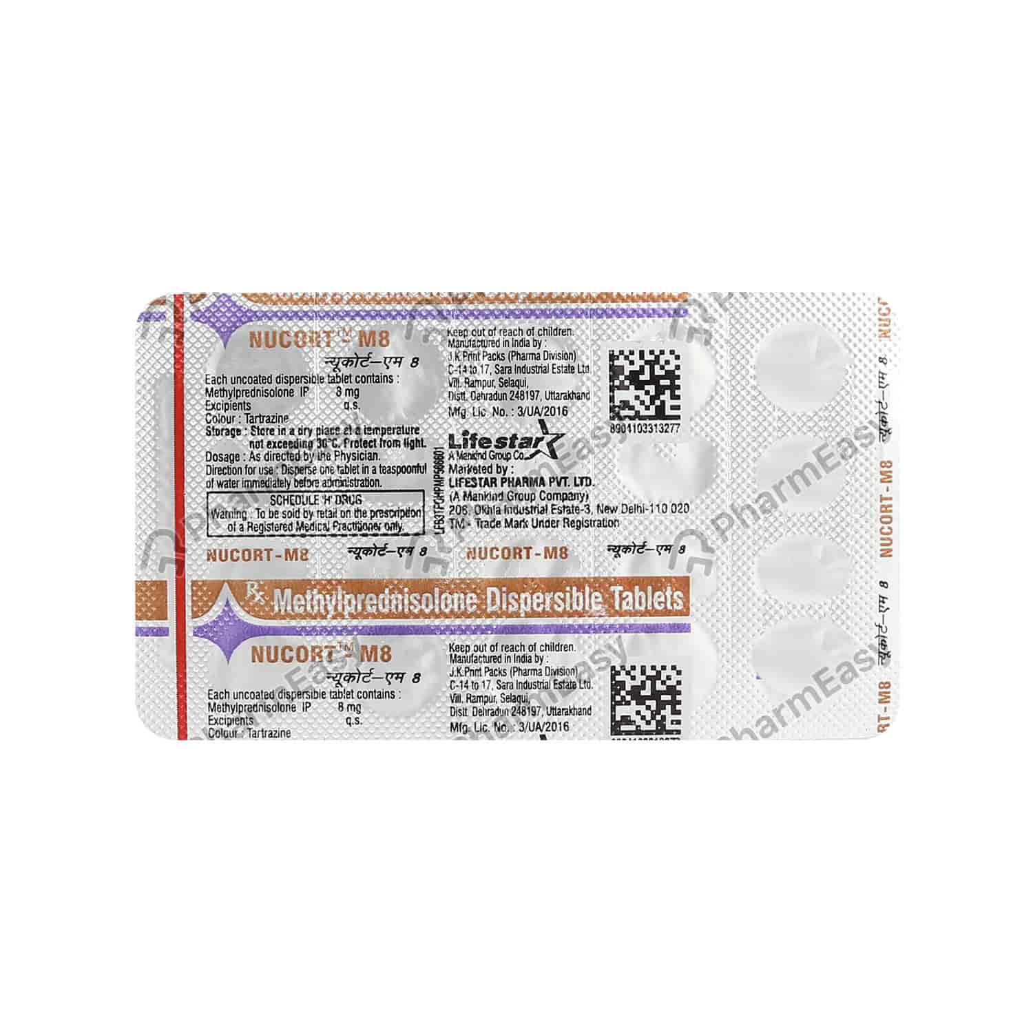 Buy Nucort M 8mg Strip Of 10 Tablets Online at Flat 18% OFF* | PharmEasy