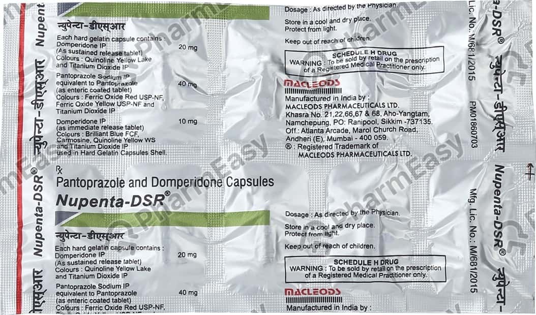 Nupenta Dsr Strip Of 10 Capsules: Uses, Side Effects, Price & Dosage ...