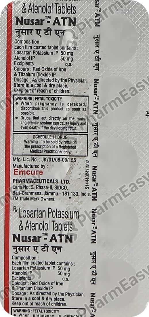 Buy Nusar Atn Strip Of 10 Tablets Online at Flat 15% OFF | PharmEasy
