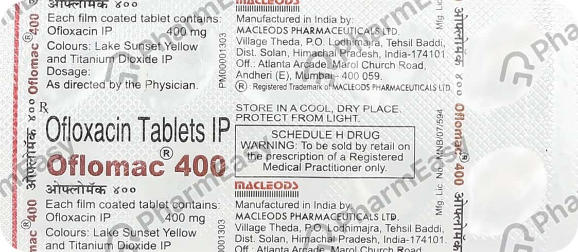 Oflomac 400 MG Tablet (10): Uses, Side Effects, Price & Dosage | PharmEasy